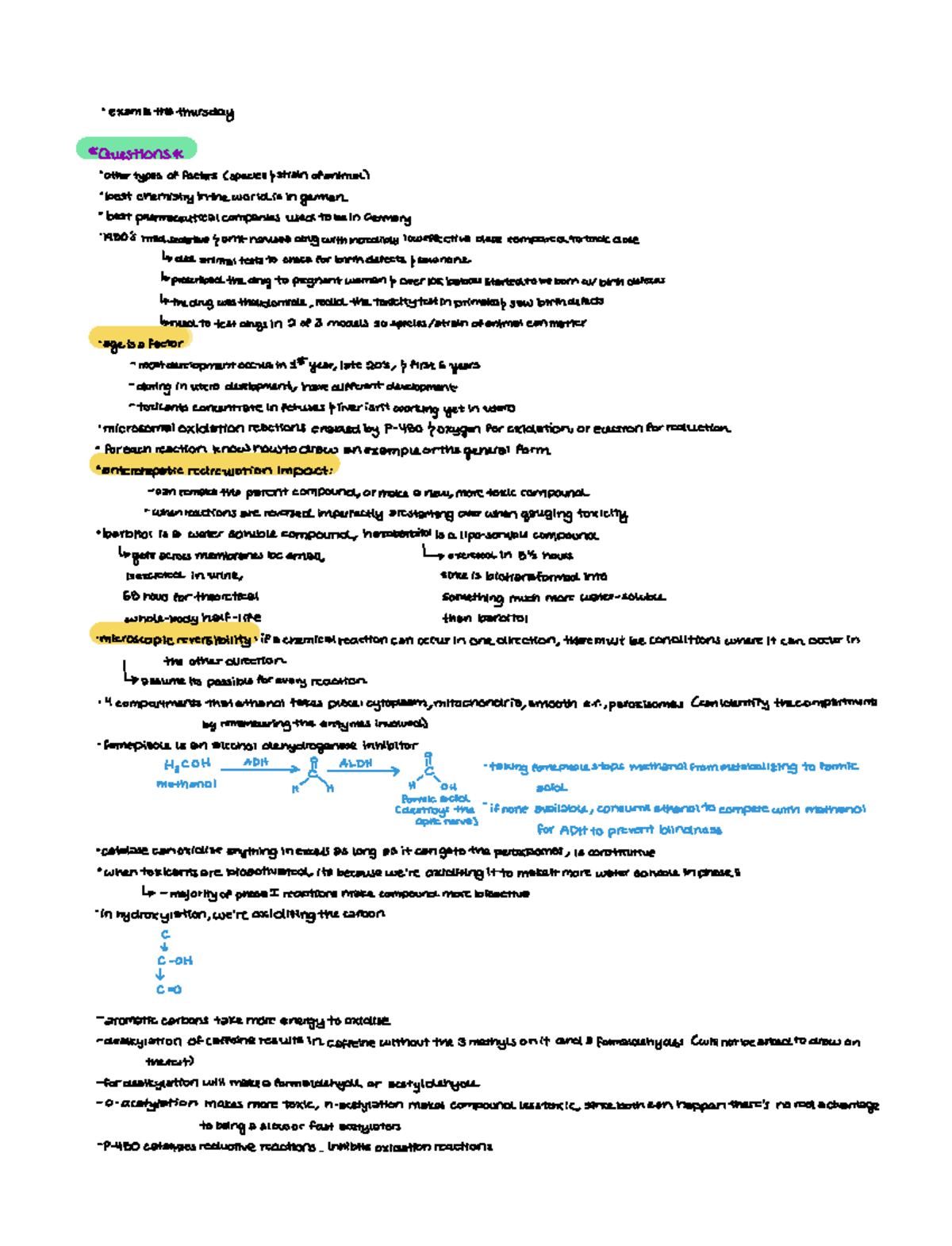 Toxicology 04-12 lecture notes - EOH 456 - CSUN - Studocu