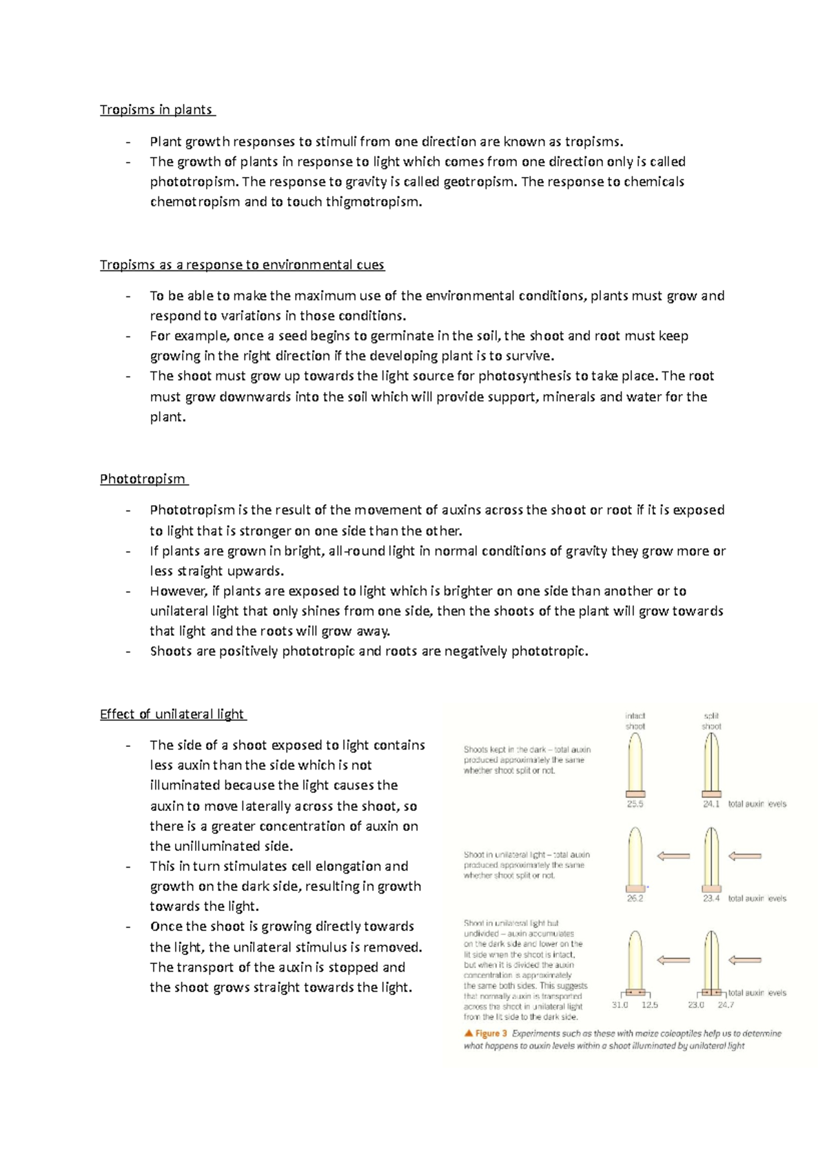 Tropisms in plants - Tropisms in plants Plant growth responses to ...