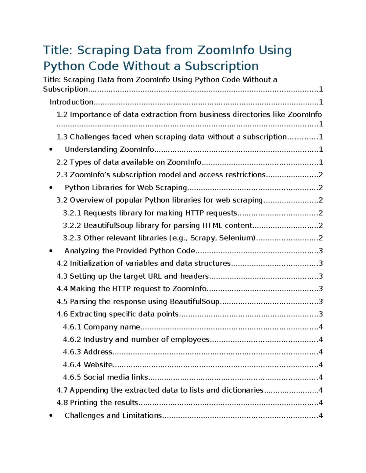 Data Scapping of zoom info using python - Title: Scraping Data from ...