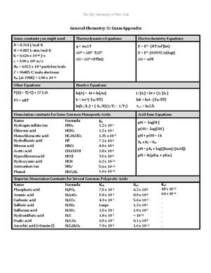 Chem 10600 general chemistry lab - Chemistry 106 Hunter College of the ...