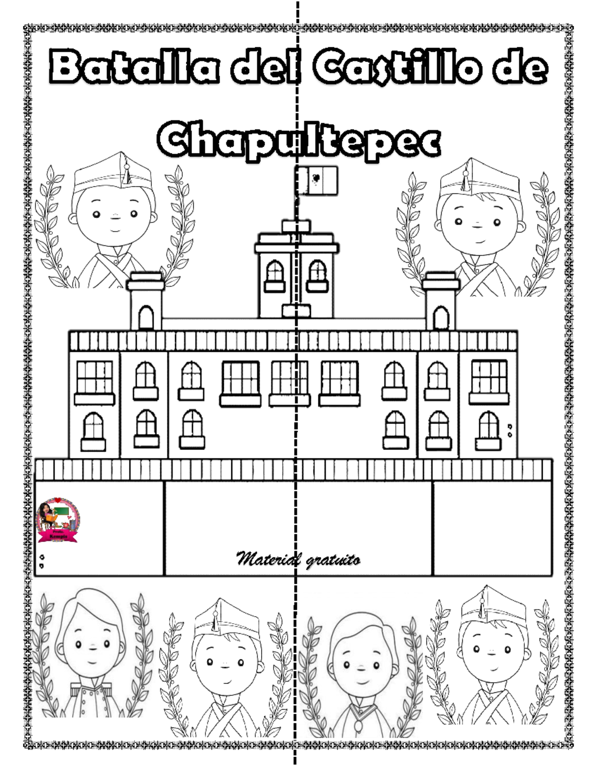 Lapbook Niños Héroes Profa. Kempis - Material gratuito Recorta los ...