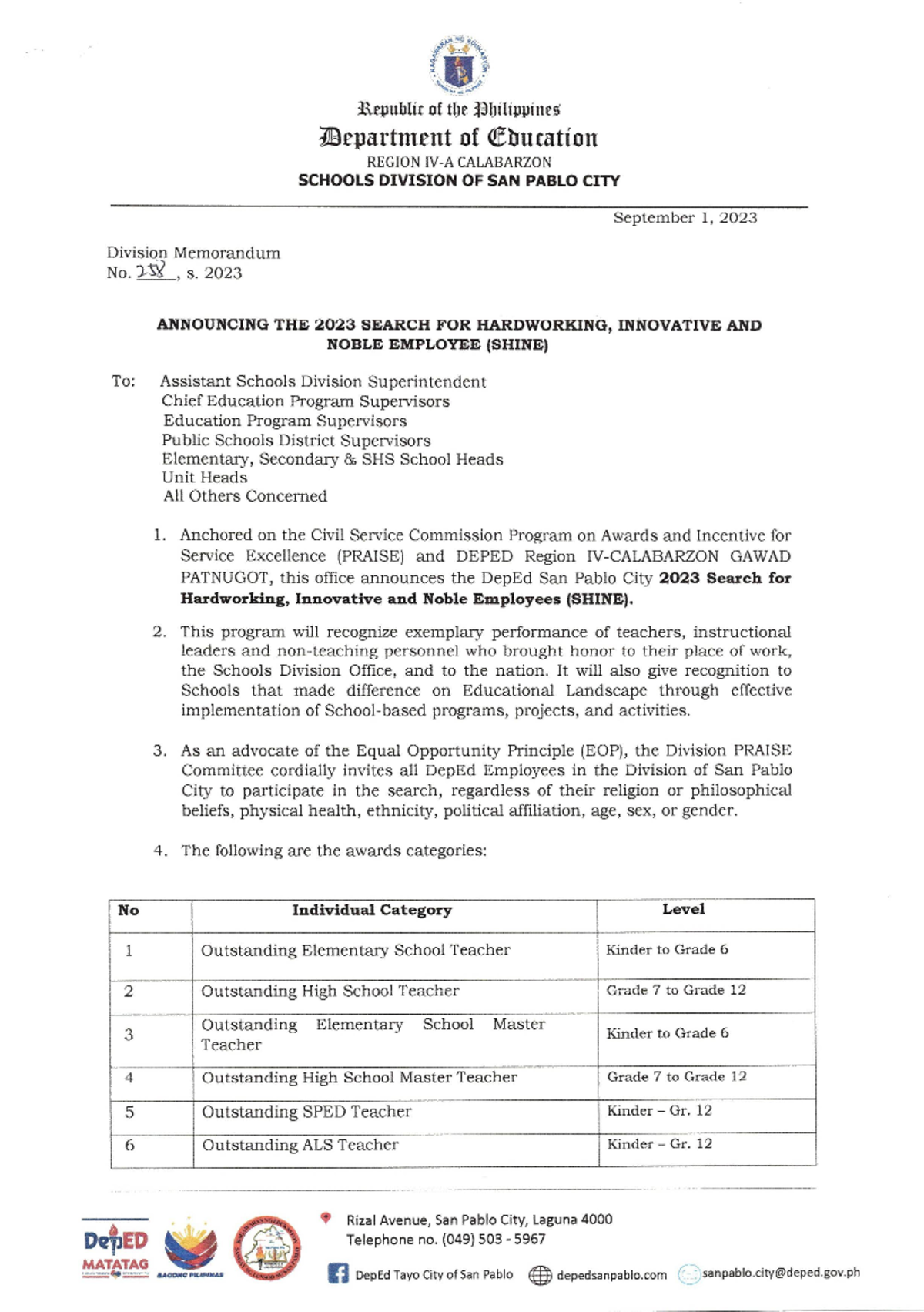 DM-No - Guidelines - General Education - Studocu