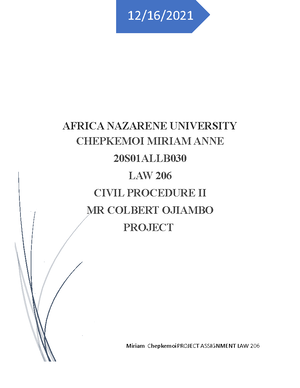 Sample Garnishee Application - IN THE CHIEF MAGISTRATES COURT AT ...