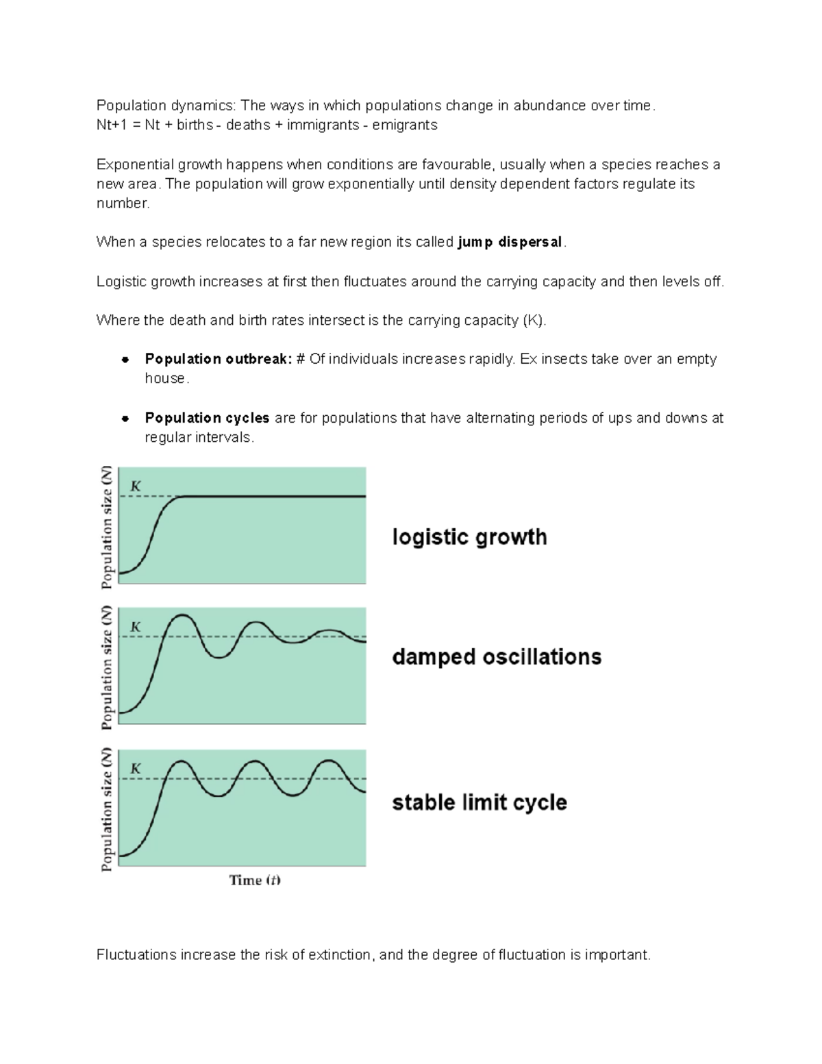 Lecture 10 - Population Dynamics - Population dynamics: The ways in ...