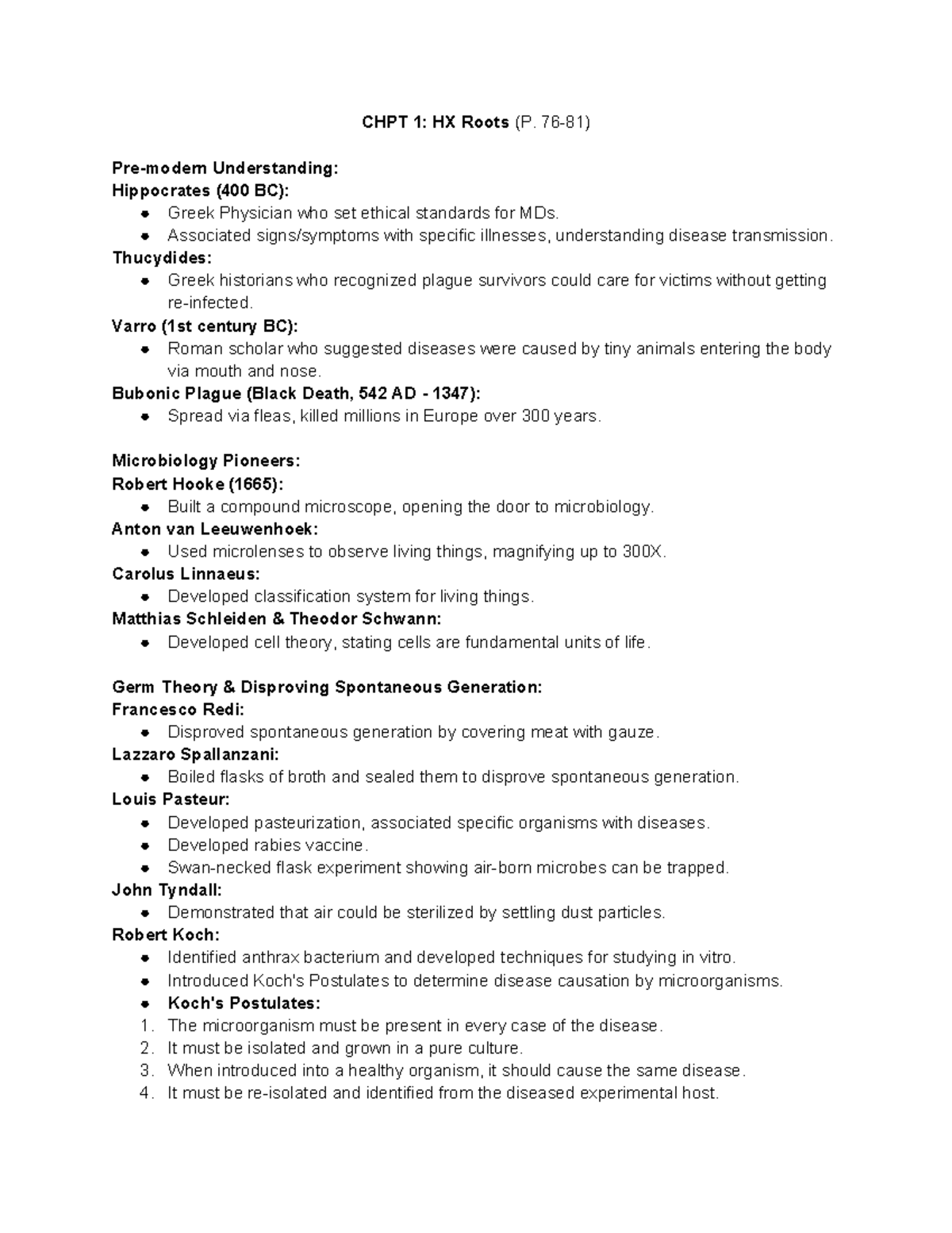 Copy of BIOL 2830 2024 HX Roots & Prokaryotic Cell - CHPT 1: HX Roots ...
