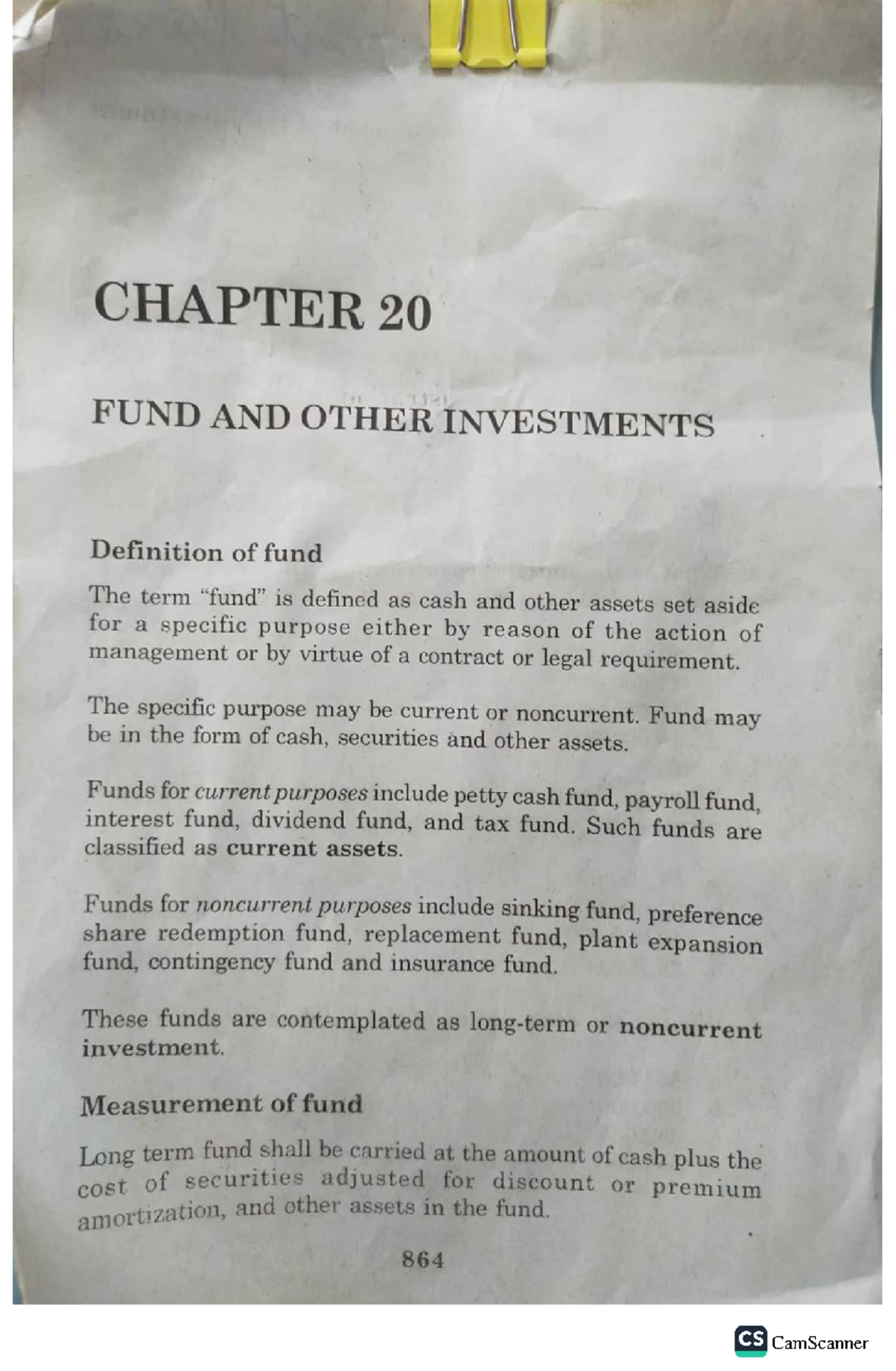 IA2 Chapter 20 Fund Accumulation and Other Investment - Advance ...