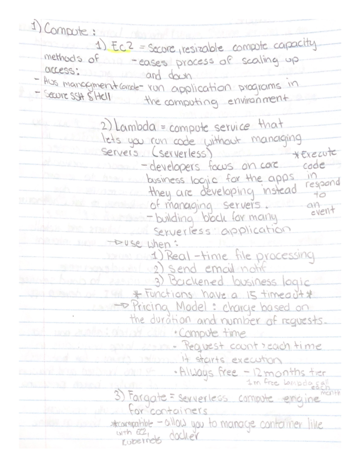 AWS Cloud Practitioner Pin pointed notes - Cloud11 - Studocu