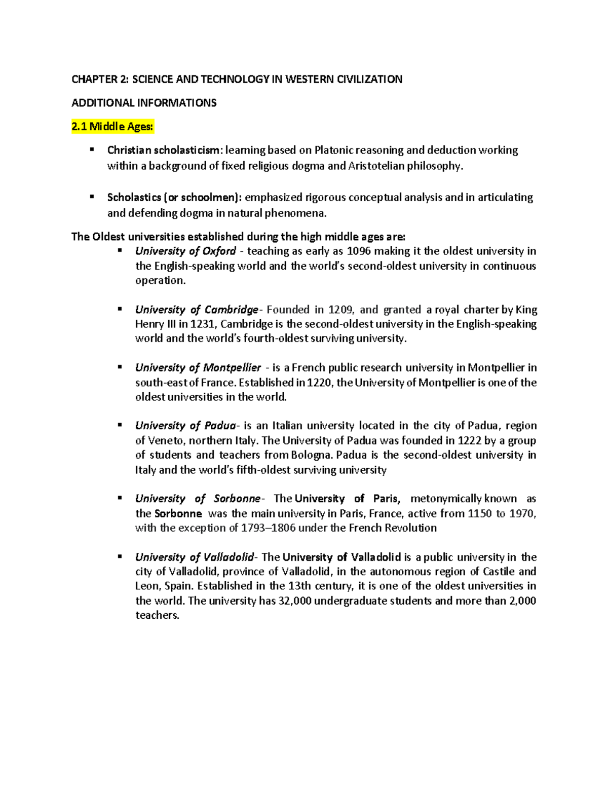 Chapter 2 Additional Informations - CHAPTER 2: SCIENCE AND TECHNOLOGY ...