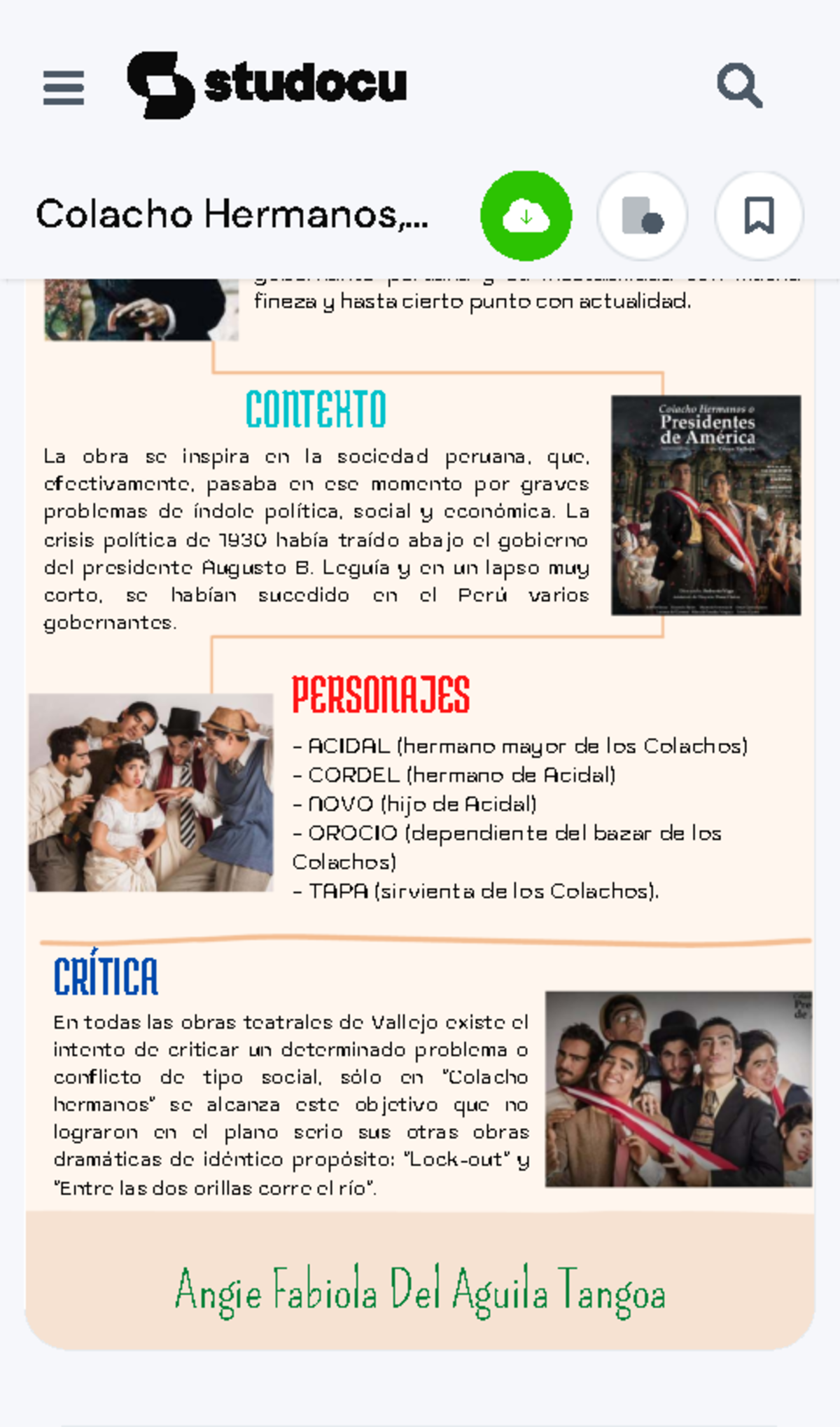 Colacho Hermanos - TEMÁTICA Es dramaturgia del poeta peruano y ...