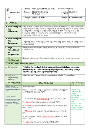 non mendelian genetics lesson plan - DAILY LESSON PLAN School POLOMOLOK ...