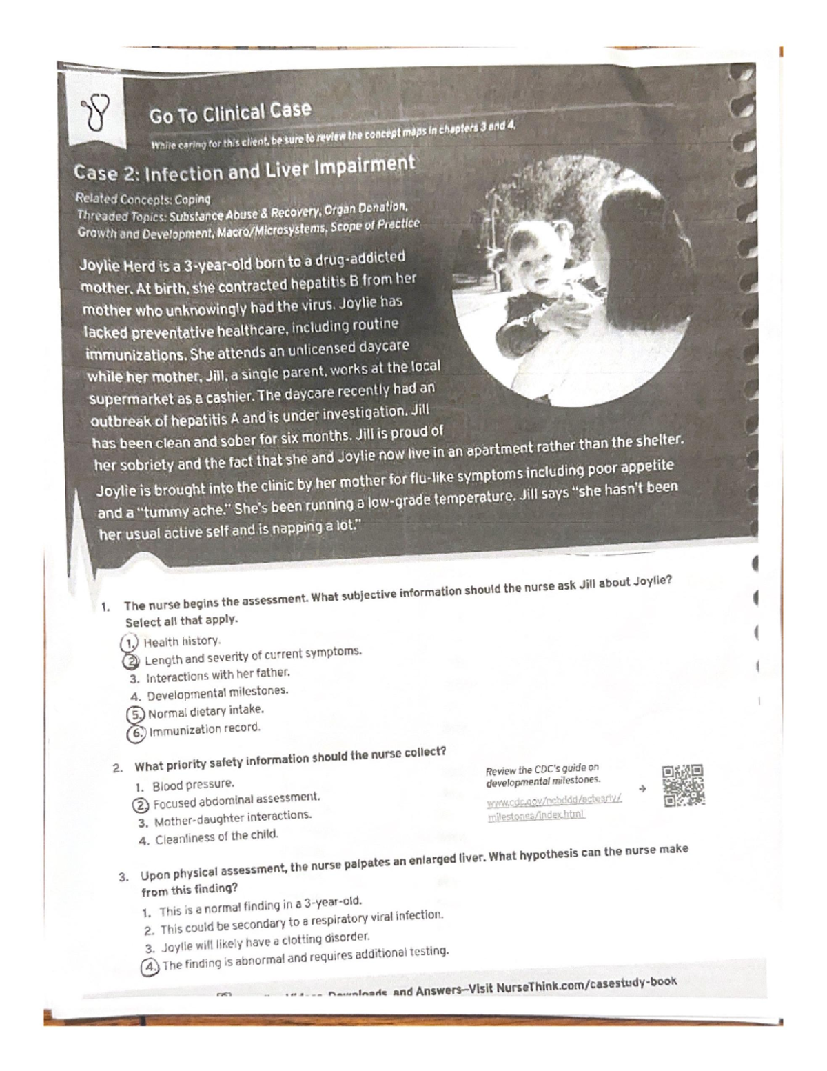 Case Study Liver - ####### dlyE The nurse begins the assessment. What subjective information ...