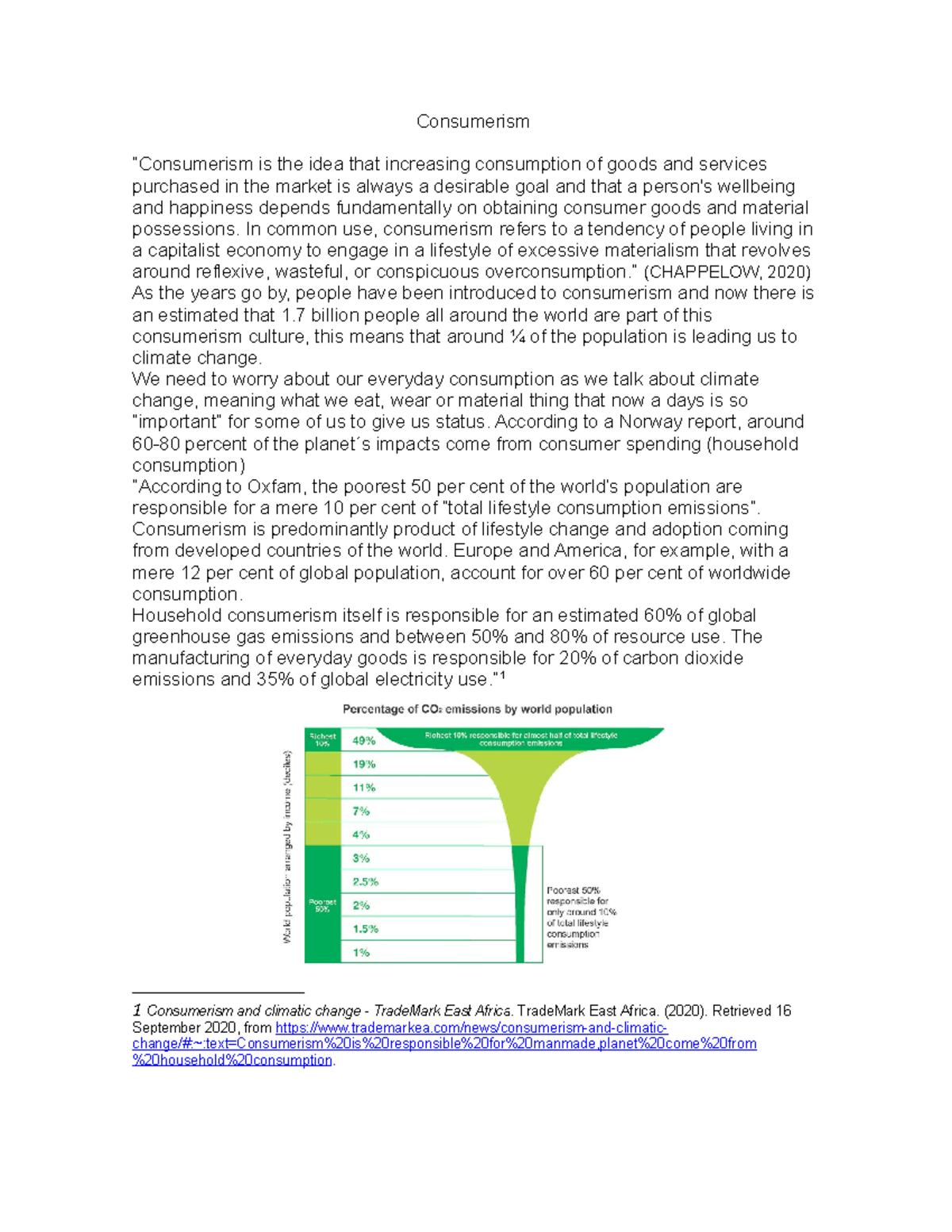 Consumerism and their effects - Consumerism “Consumerism is the idea ...
