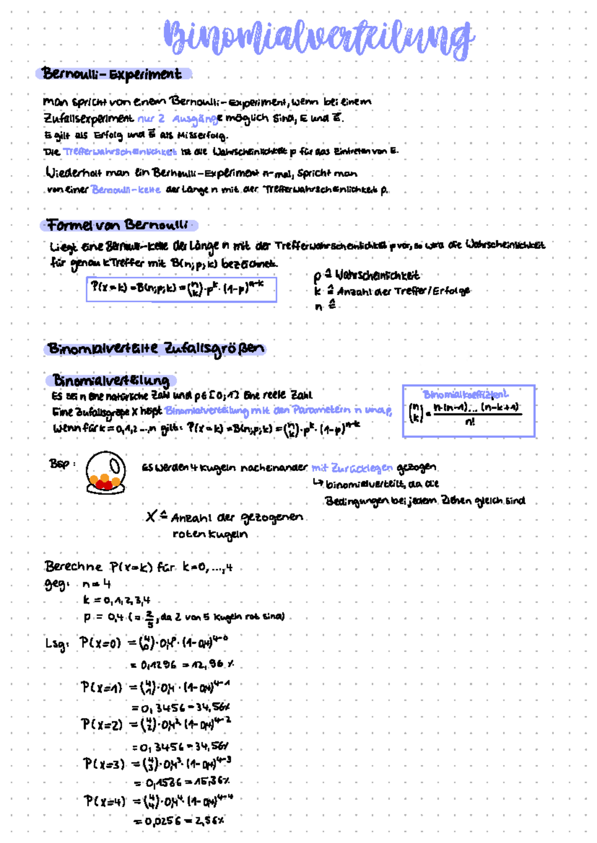 Binomialverteilung - hier mal ein paar infos zu Biominal verteilung ...