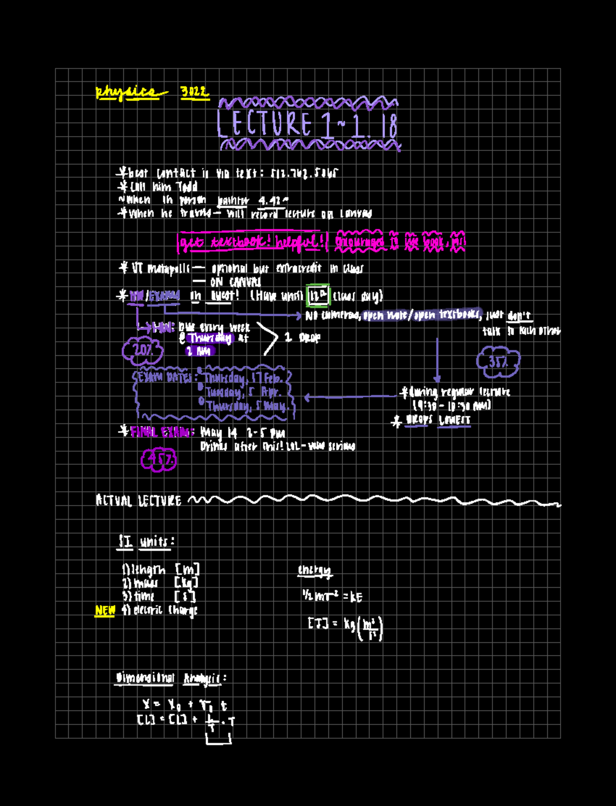 Lecture 1. 1 - physics 3 Lfaurftmmm best contactis via text 512. call ...