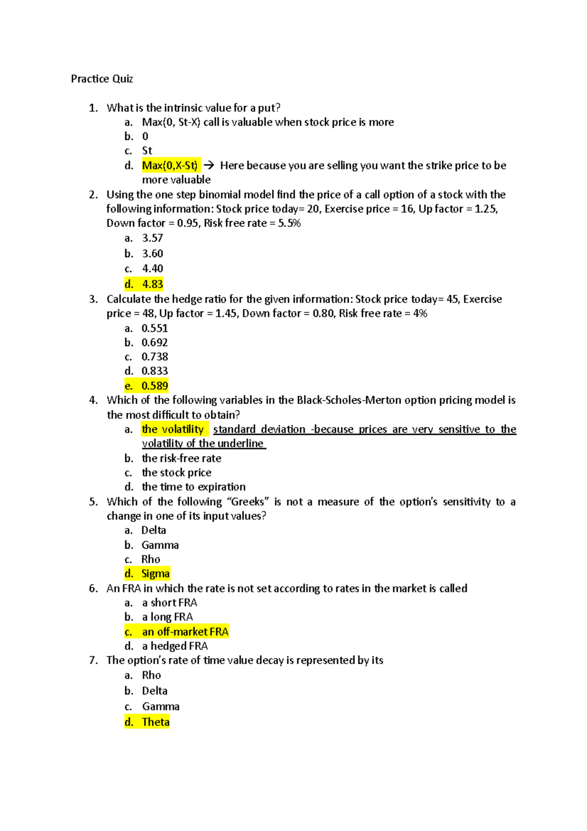 Practice Quiz - international monetary system, the foreign exchange ...