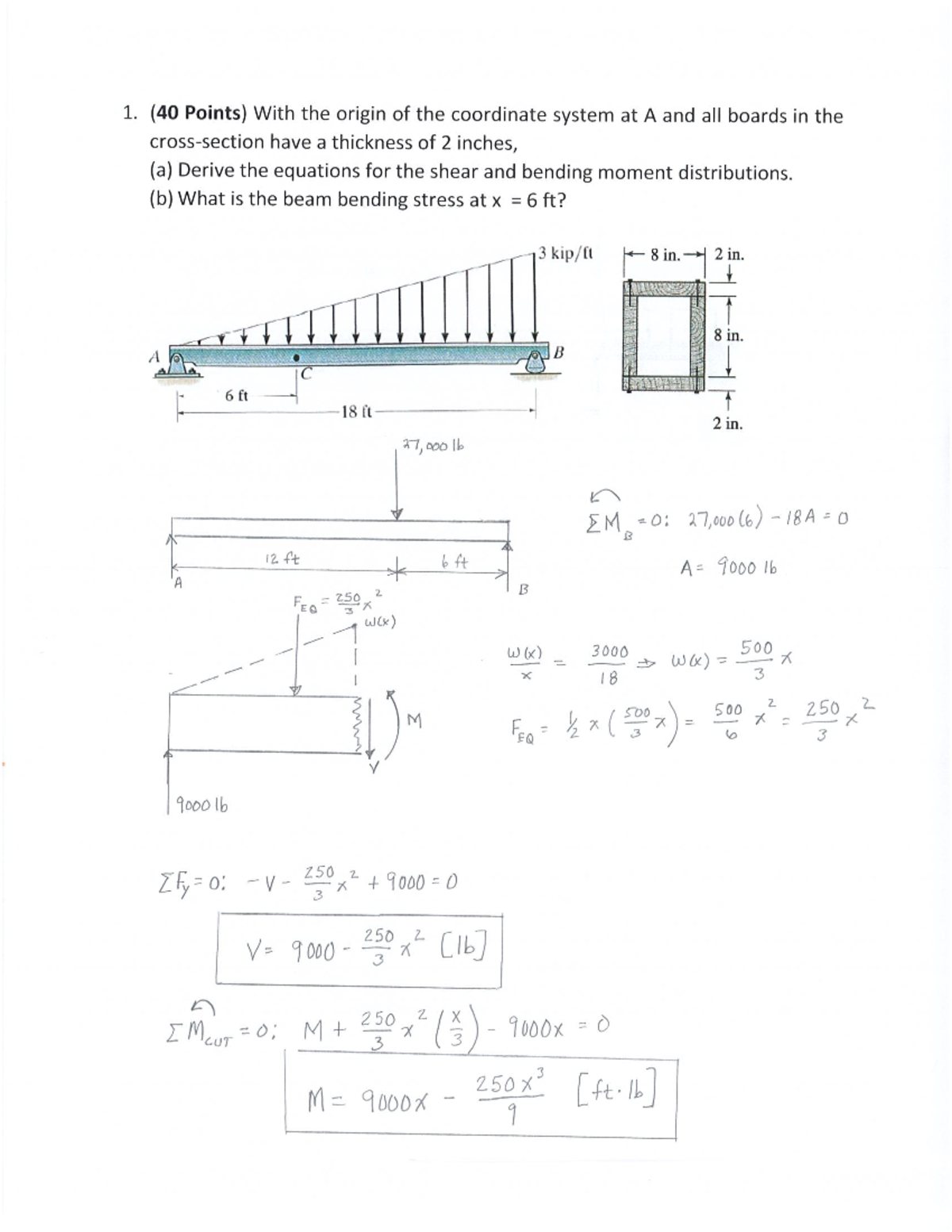 Exam 3A Solution - Problems to practice with - EM 3213 - Studocu