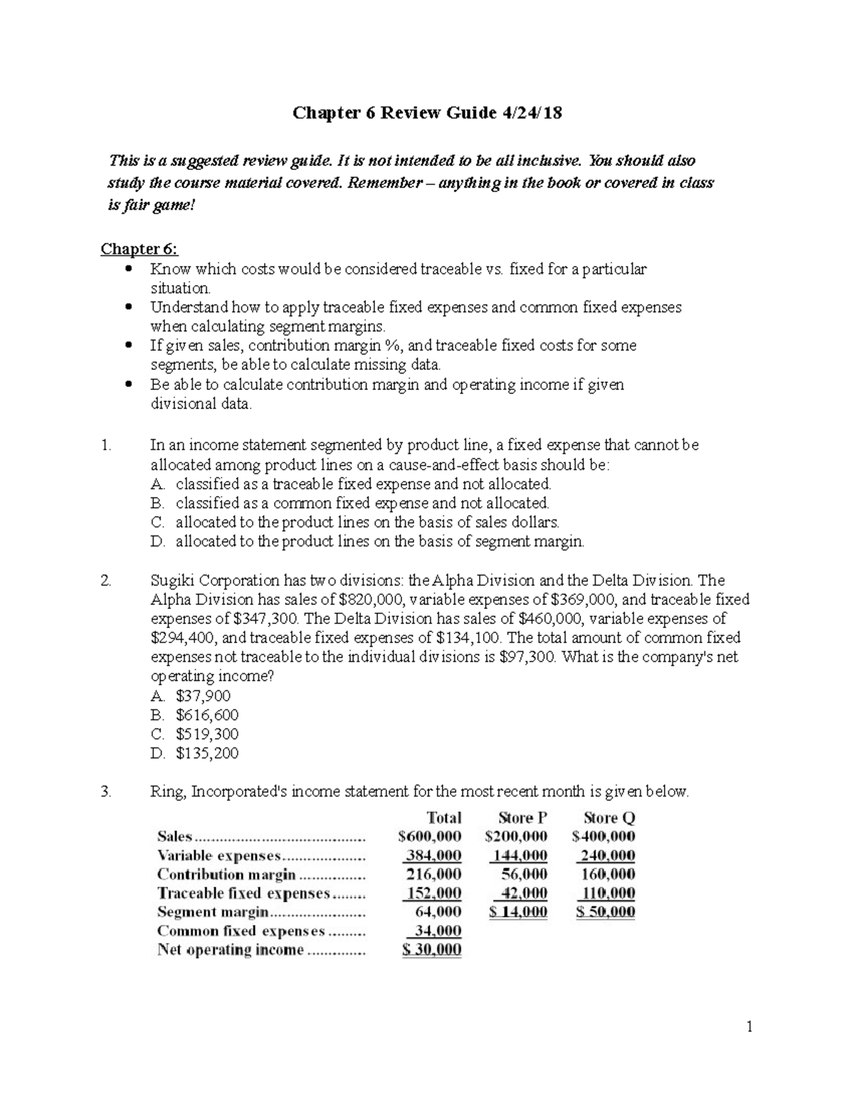 Chapter 6 Review Guide - Chapter 6 Review Guide 4/24/ This is a ...