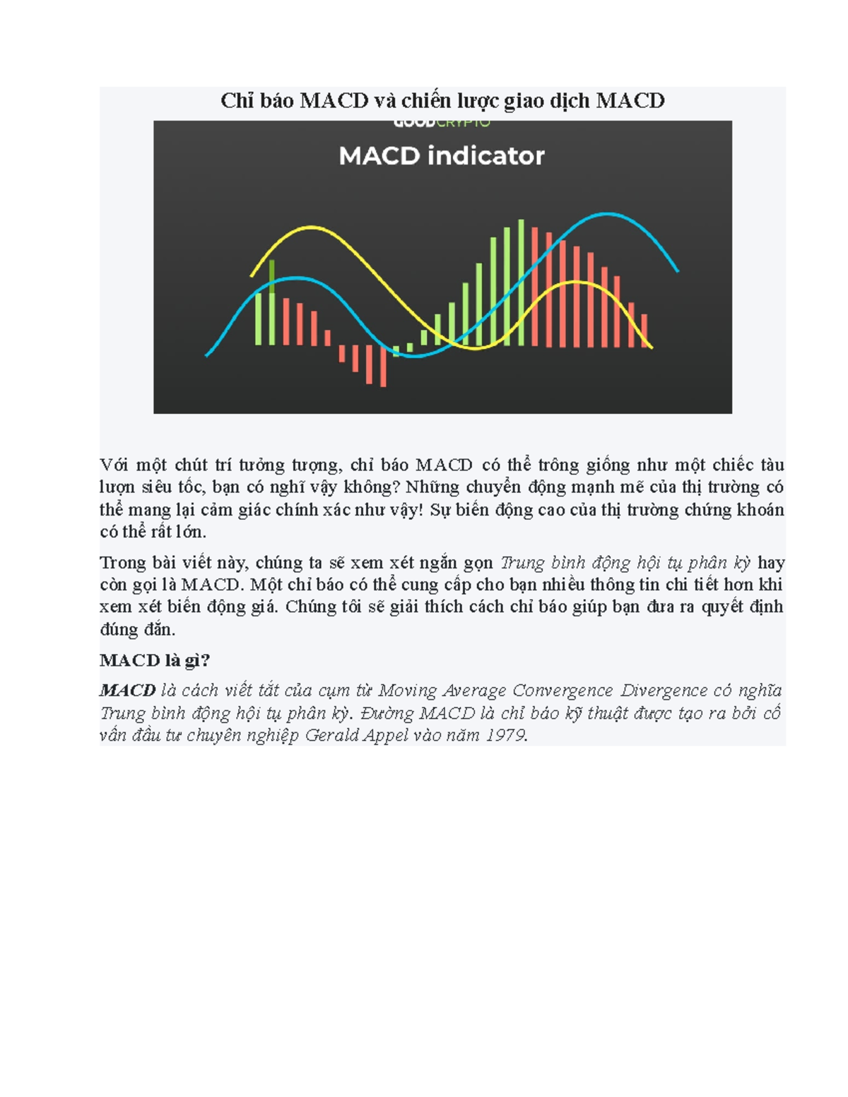 4. Chỉ báo MACD và chiến lược giao dịch MACD - Chỉ báo MACD và chiến lược giao dịch MACD Với một ...