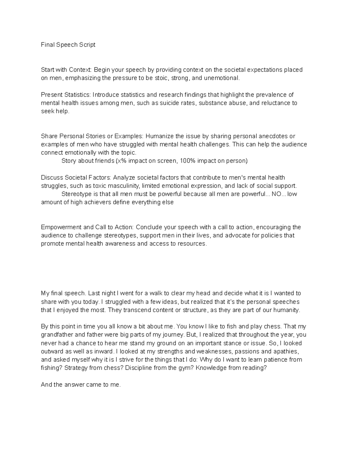 Final Speech Script - Final Speech Script Start with Context: Begin ...