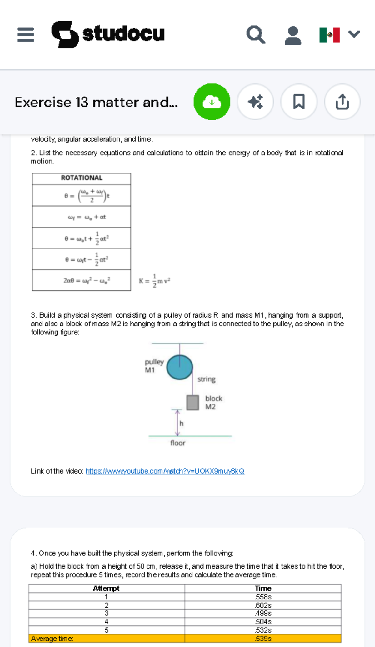 Exercise 13 matter and energy - Exercise 13 Rafael Santamaría Heredia ...