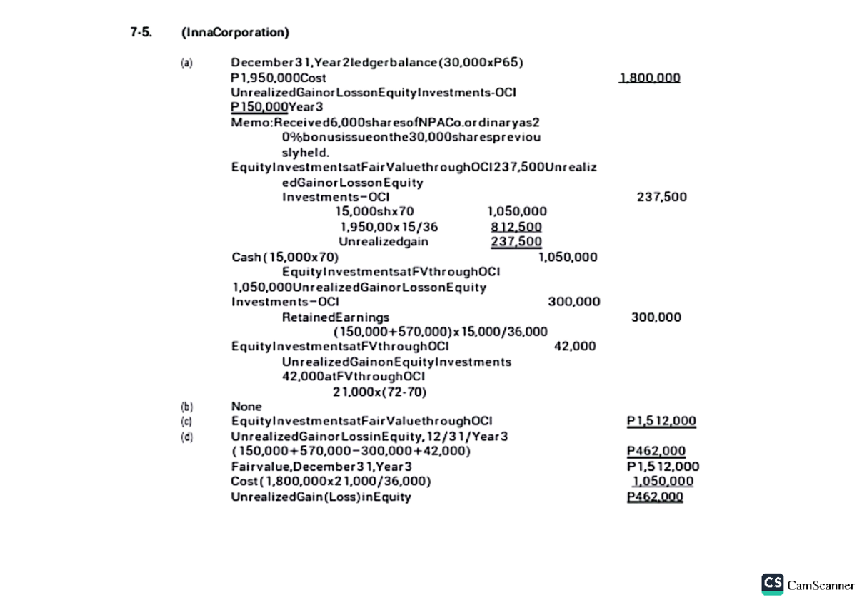 Intacc Assignment Chapter 4 - (InnaCorporation) (a) slyheld. - Studocu