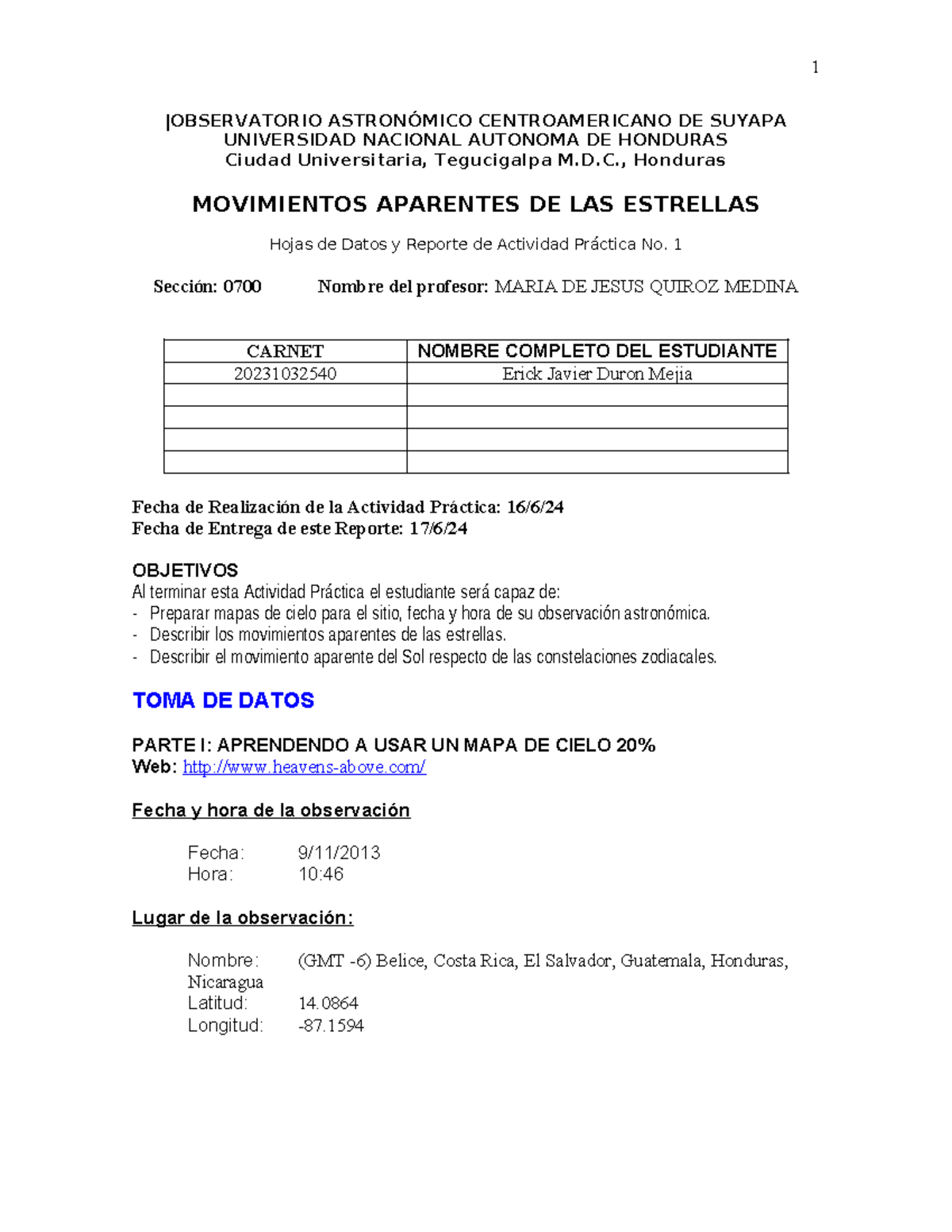 Duron Erick U1T3a1 - |OBSERVATORIO ASTRONÓMICO CENTROAMERICANO DE ...