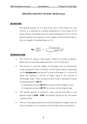 Sieve analysis - GRAIN SIZE ANALYSIS OF SOILS DEFINITION Grain size ...