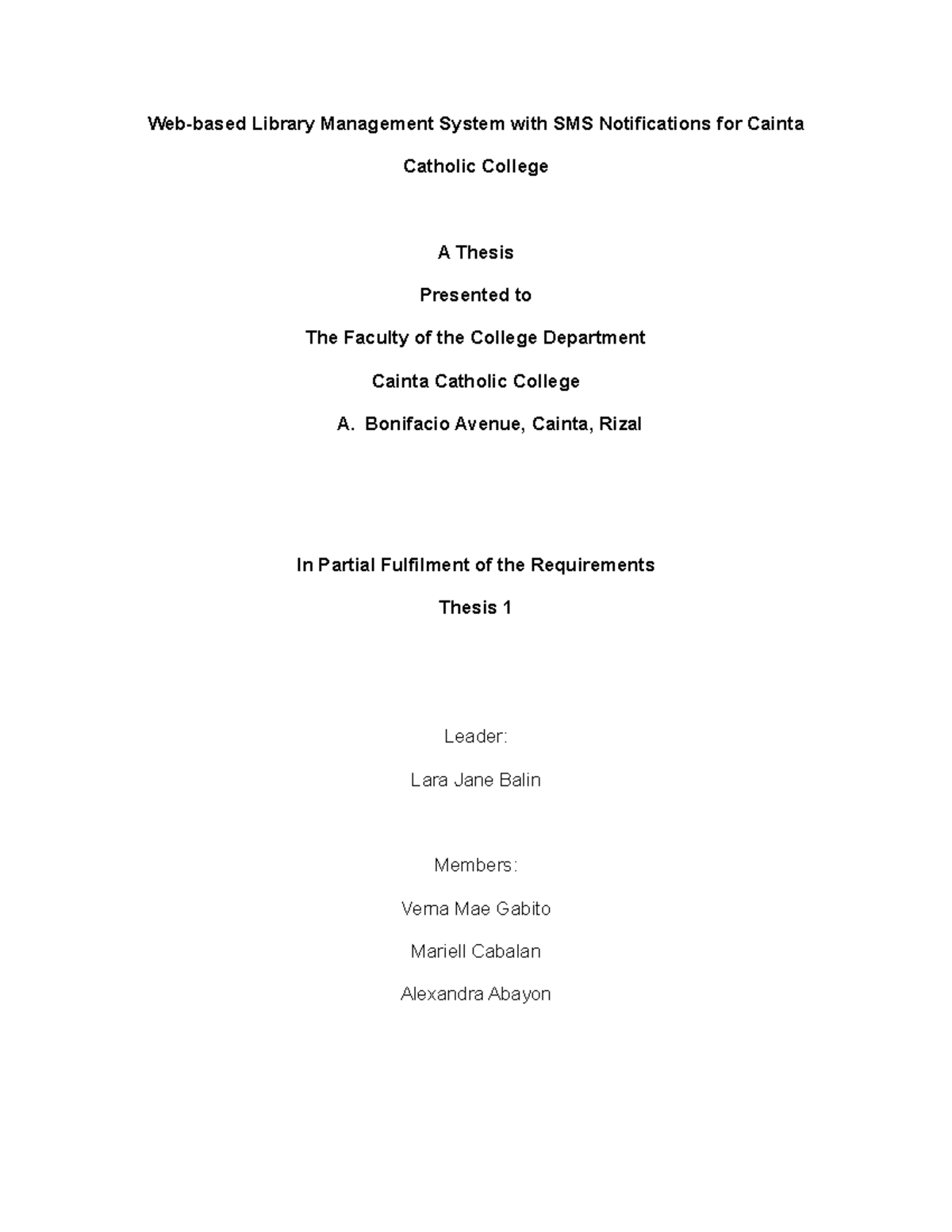 Chapter 1-2 Web based Library Management - Web-based Library Management ...