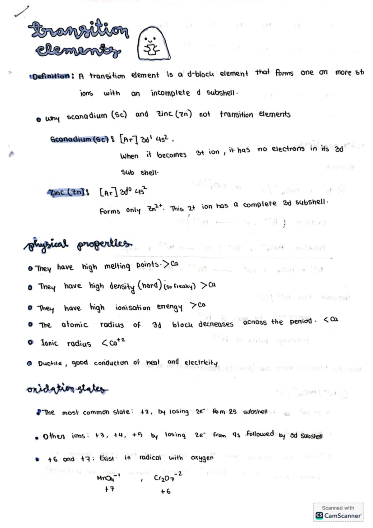 Transition metals - transition Definition: A transition element is a ...