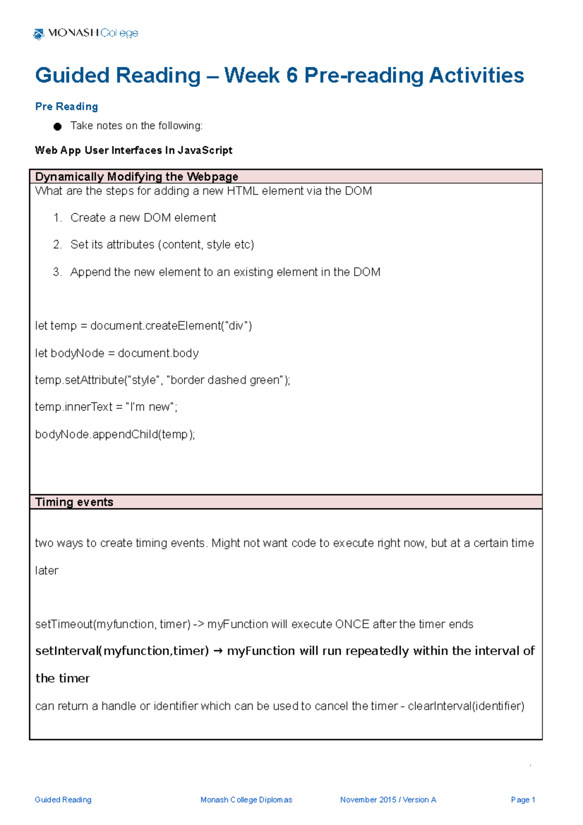MCD4290 Week6 Guided Pre Reading - Guided Reading – Week 6 Pre-reading ...