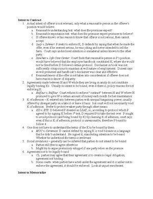 Contracts Law Outline - 1 - 1. Unconscionability a. UCC §2-302 ...