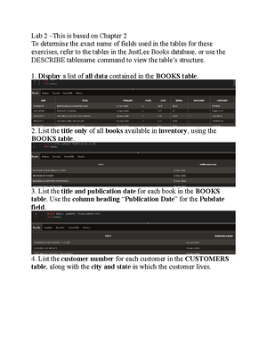 Lab 12 - Chapter homework. Chapter in title. - Lab 12 To perform these ...