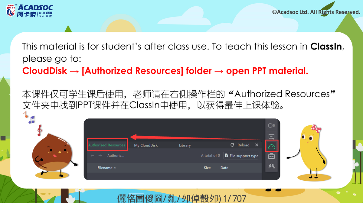 English learning 1 - ©Acadsoc Ltd. All Rights Reserved. This material ...
