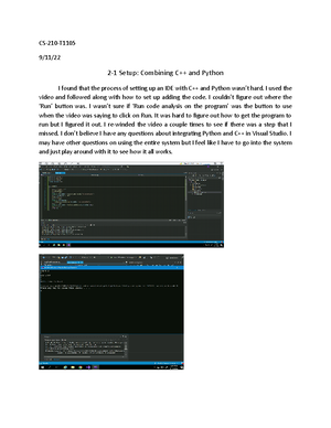 Module 8 Journal - Summarize the project and what problem it was solving. For this project I was ...
