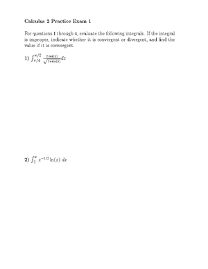 1342 Final EXAM FALL 2019 - Math 1342 Calculus 2 FINAL EXAM Fall 2019 1 2 3 4 5 6 7 8 9 10 11 12 ...
