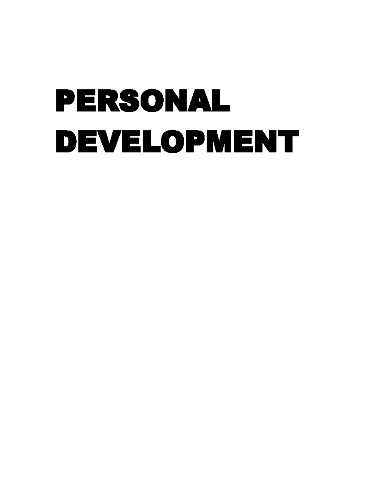 SHS Personal Development Notes - PERSONAL DEVELOPMENT ADOLESCENCE ...