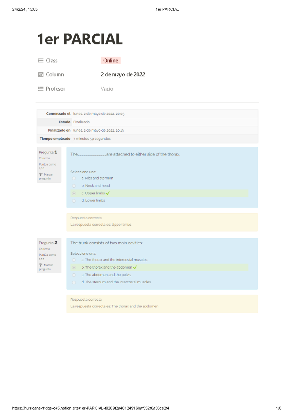 1er Parcial - capturas - ingles I - Class Column Profesor 1er PARCIAL ...