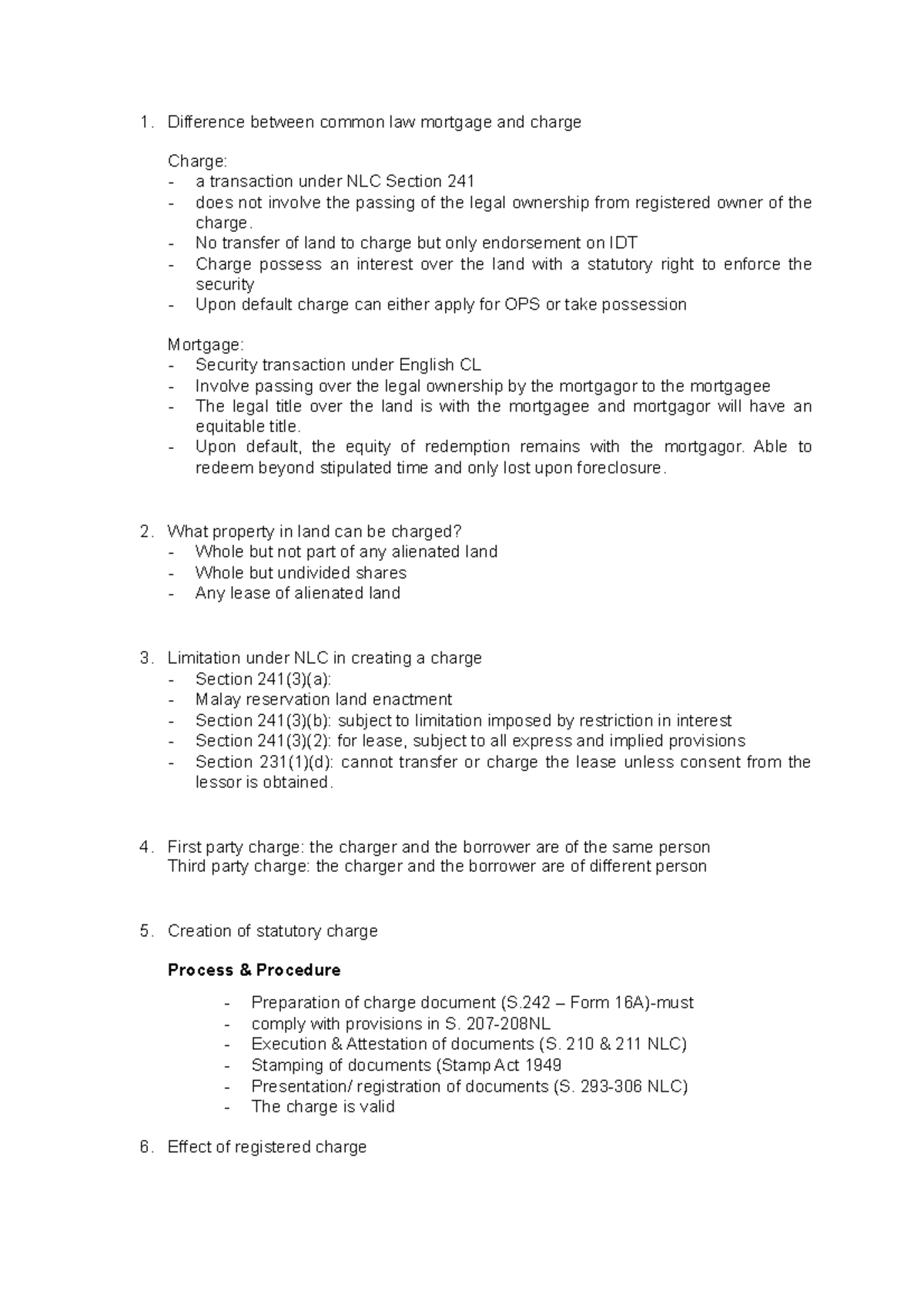 Tutor land 3 may - addasdas - Difference between common law mortgage ...