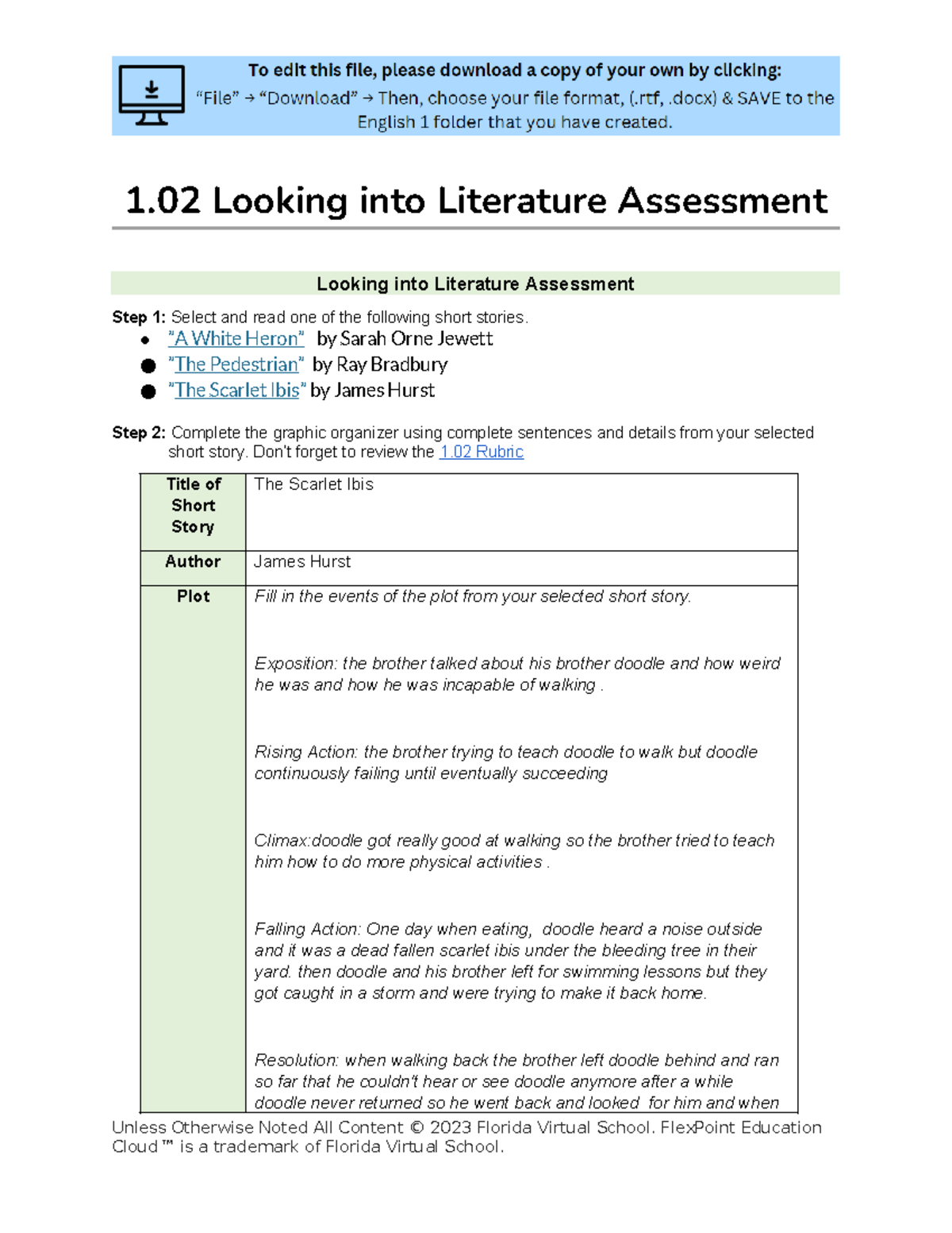 Copy of 1.02 Looking Into Literature Assessment - Copy - 1 Looking into ...
