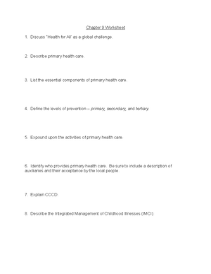 Chapter 1 Notes - HLTH 311 - Studocu