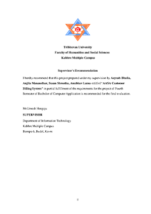 Thesis proposal sample - PURBANCHAL UNIVERSITY HIMALAYAN INSTITUTE OF ...