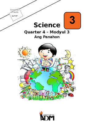 Science 3 q4 Modyul 4 Ang-Panahon v4 - Science - Grade 3 Alternative ...