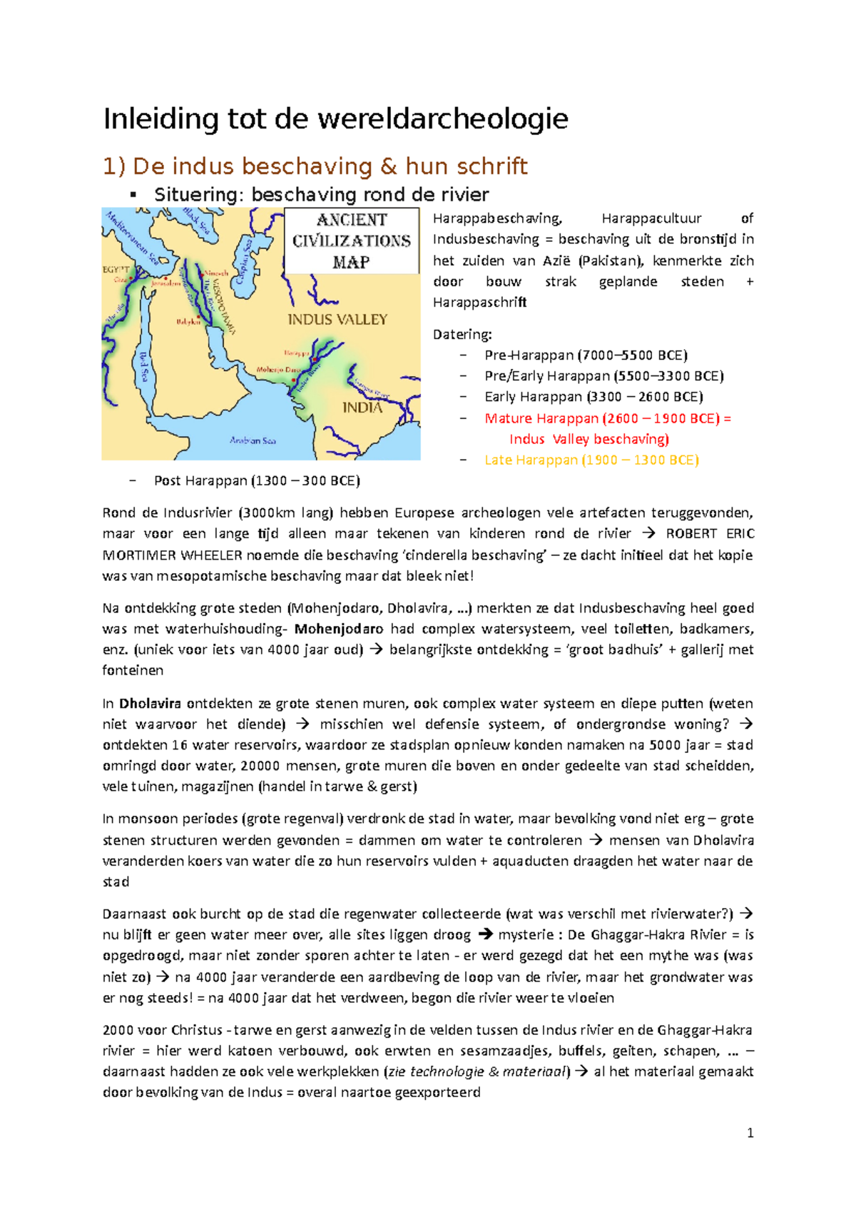 Samenvatting Inleiding wereldarcheologie - Inleiding tot de ...