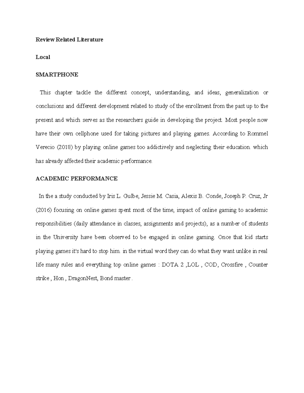 RRL-PR - Review Related Literature Local SMARTPHONE This chapter tackle ...