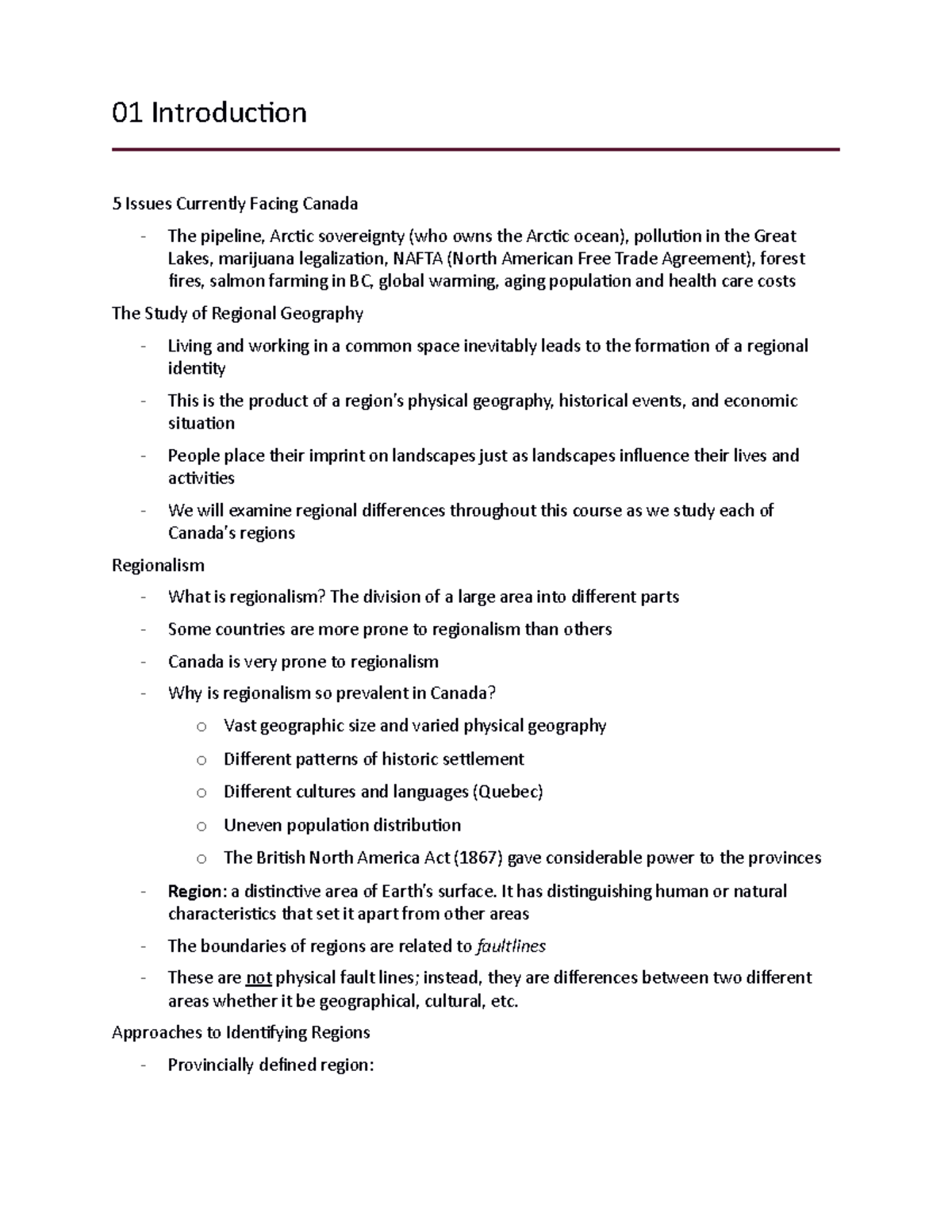 01 Introduction - Lecture notes 1 - 01 Introduction 5 Issues Currently ...