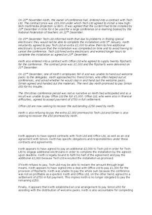 Tort Assessment - What tortious issues are raised by this case? The ...