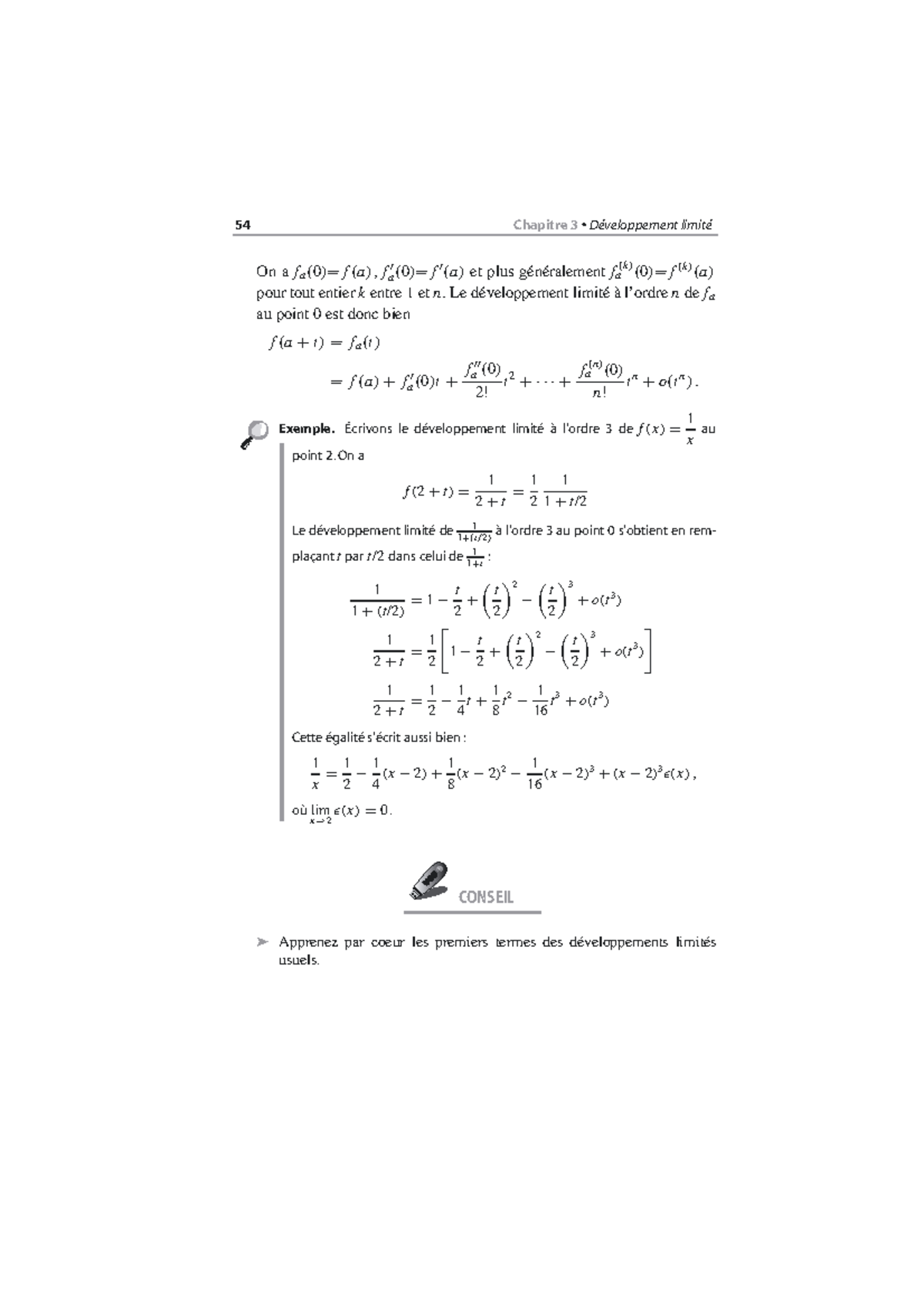 Développement limité exercices corregie ensam Menes - On a fa ( 0 )= f ...