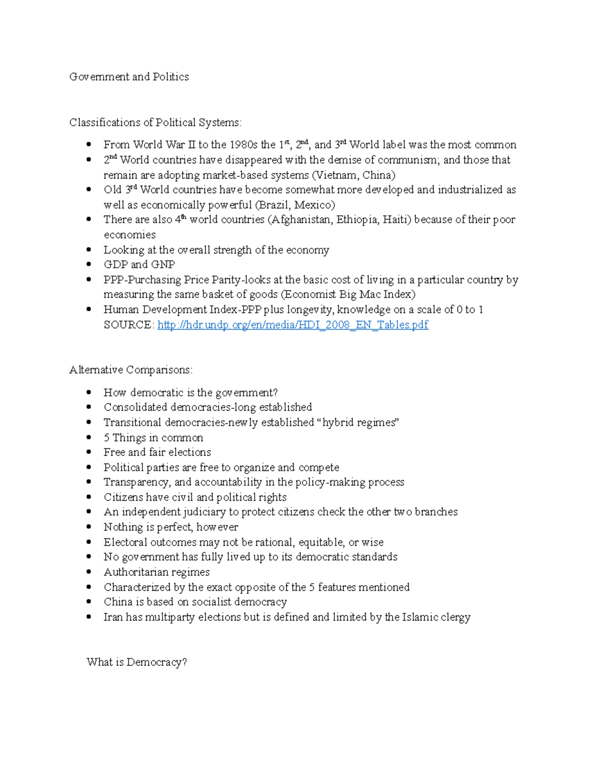 Government and Politics Unit 3 - Government and Politics ...