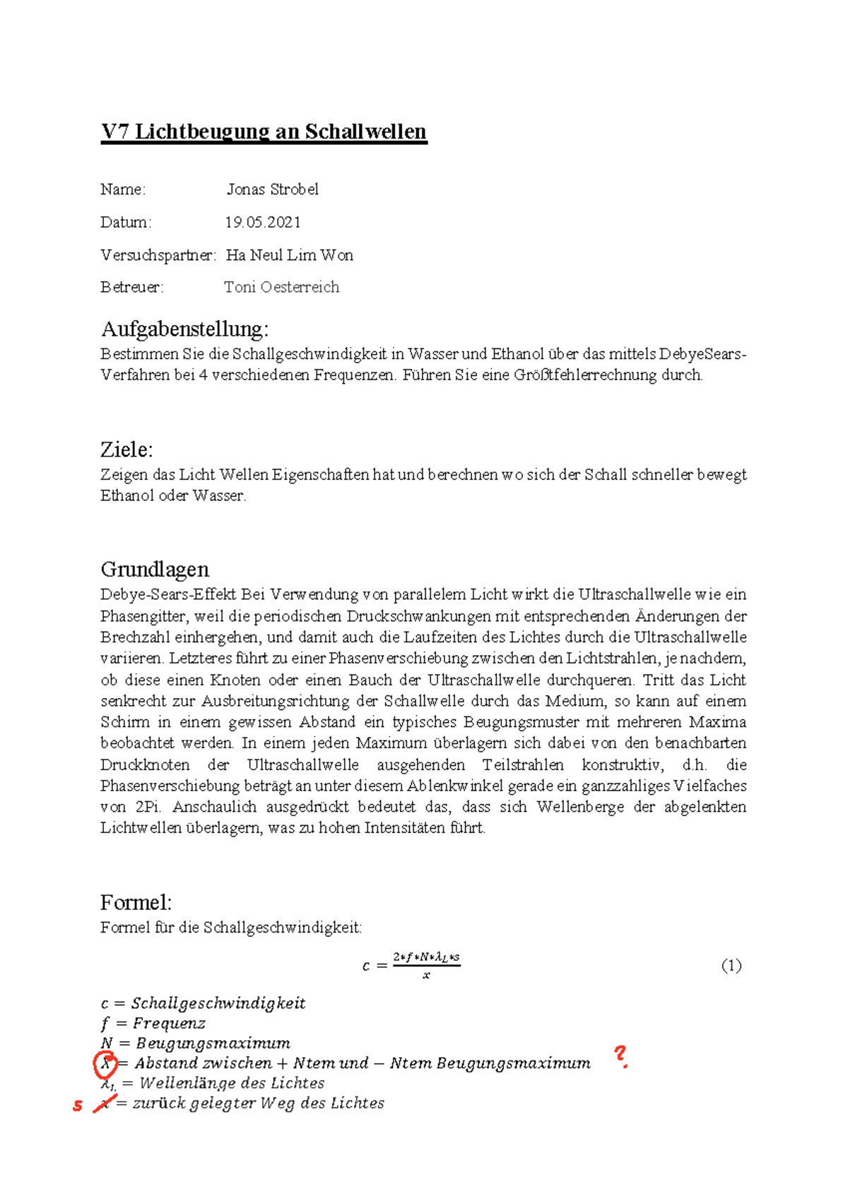 Physik mit Experimenten - Physikalische Grundpraktikum V7 - V7 ...