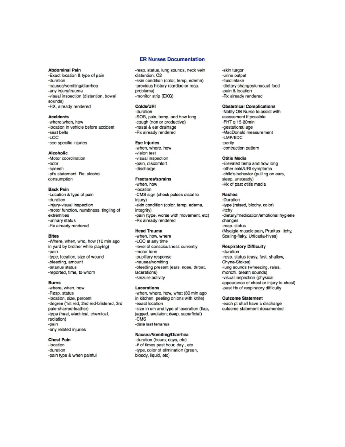 ED Assesment - assessment - NUR2212 - Studocu